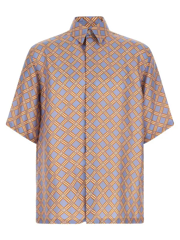 Fendi Net' Print Silk Shirt