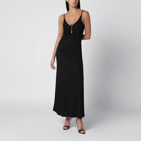 Christopher Esber Ribbed Stretch Jersey Dress - Black