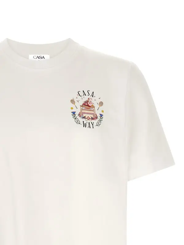 Casablanca T-shirt With 'casa Way' Print