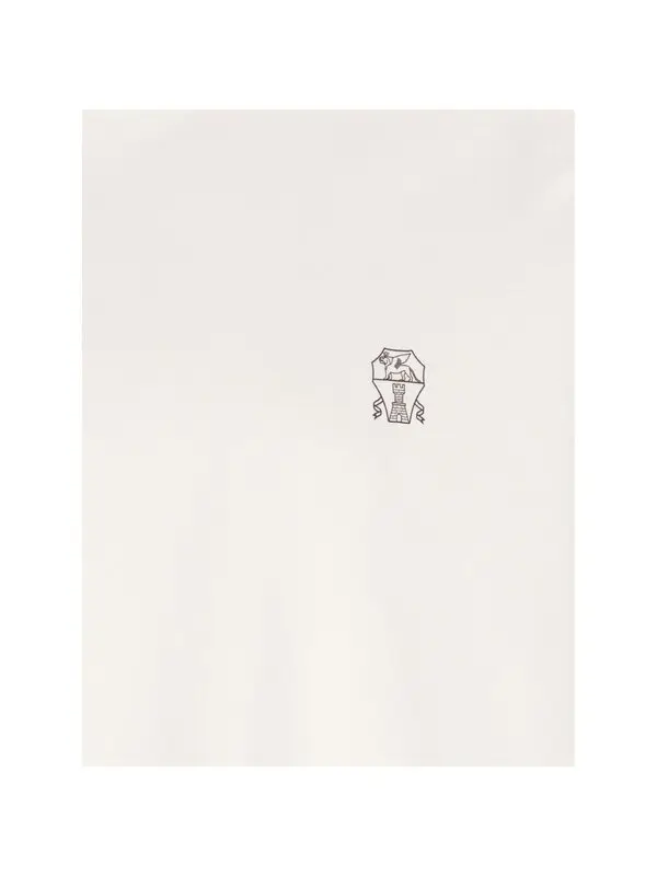 Brunello Cucinelli Logo Cotton T-shirt