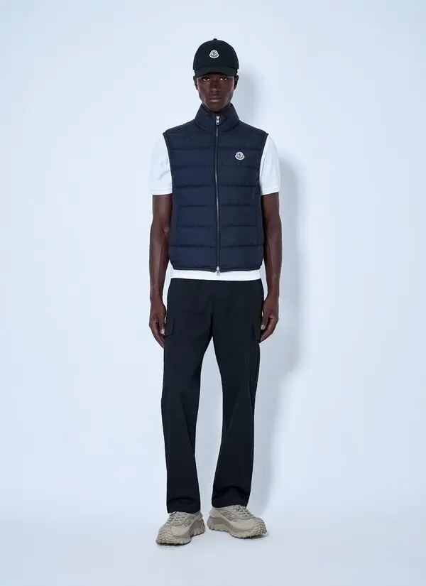 Moncler Contrin Down Gilet - Blue