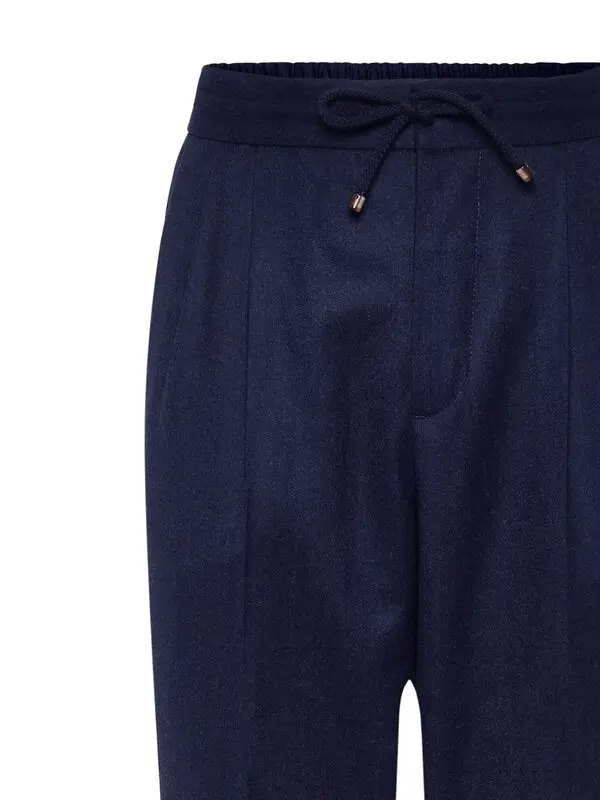 Brunello Cucinelli Virgin Wool Trousers - Multicolor