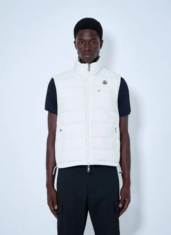 Moncler Gienah Reversible Down Gilet - White
