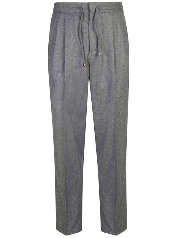 Brunello Cucinelli Virgin Wool Trousers - Multicolor