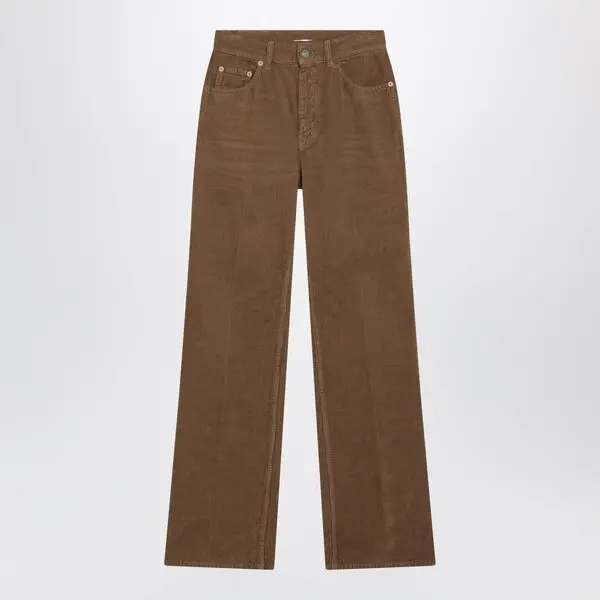 Saint Laurent Corduroy Trousers - Brown