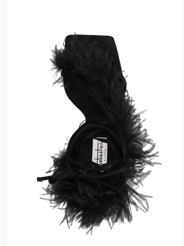 SEBASTIAN MILANO Feather Wrap’ Sandals