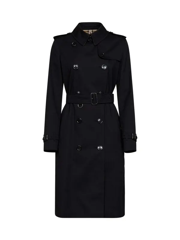 Burberry Heritage Kensington Long Trench Coat - Multicolor