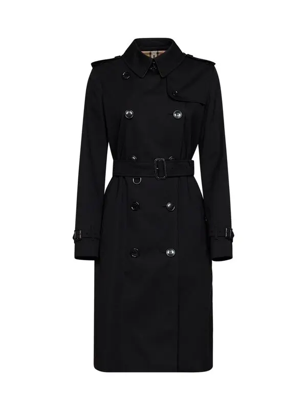 Burberry Heritage Kensington Long Trench Coat - Multicolor
