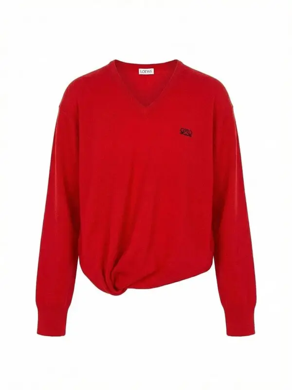 Loewe Draped Wool Sweater - Multicolor