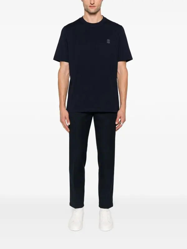 Brunello Cucinelli Logo Cotton T-shirt