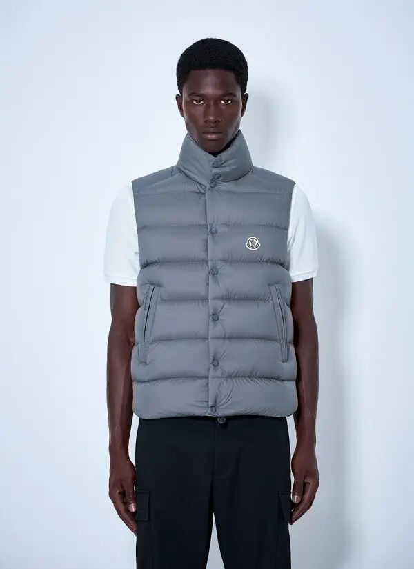 Moncler Tibb Down Gilet - Gray