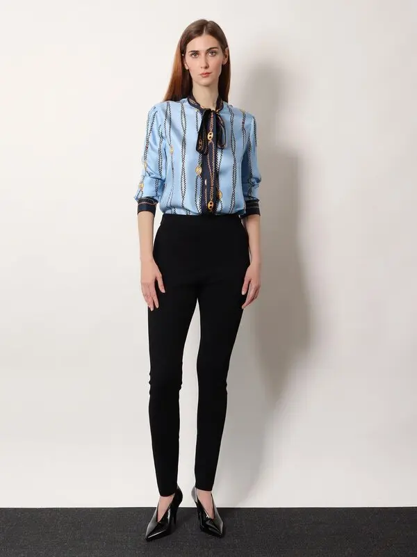 Gucci Printed Silk Twill Shirt