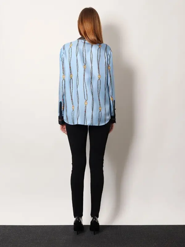 Gucci Printed Silk Twill Shirt