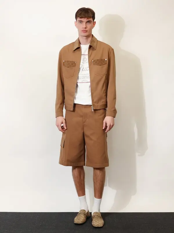 Gucci Canvas Shorts - Brown