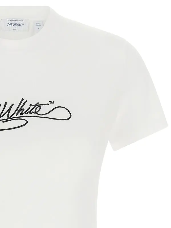 Off-White Logo Embroidery T-shirt