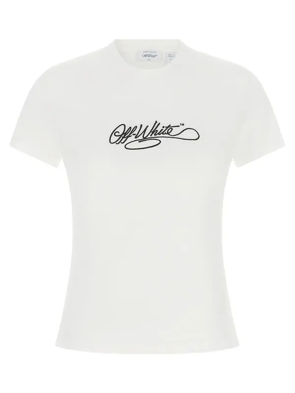 Off-White Logo Embroidery T-shirt