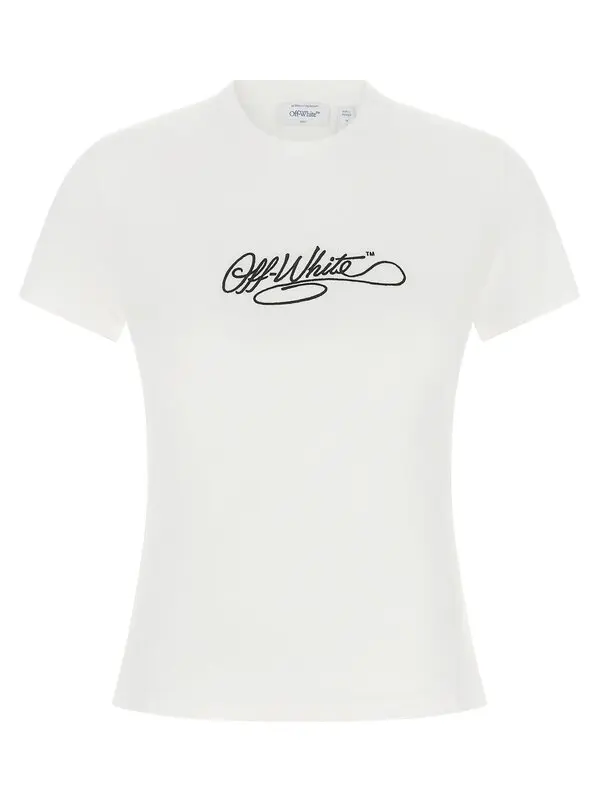 Off-White Logo Embroidery T-shirt