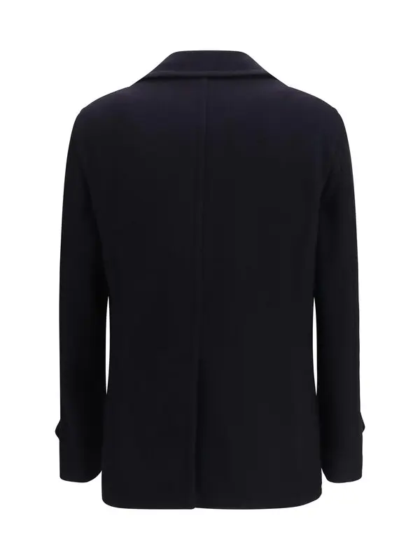Tagliatore Wool Caban Coat - Blue