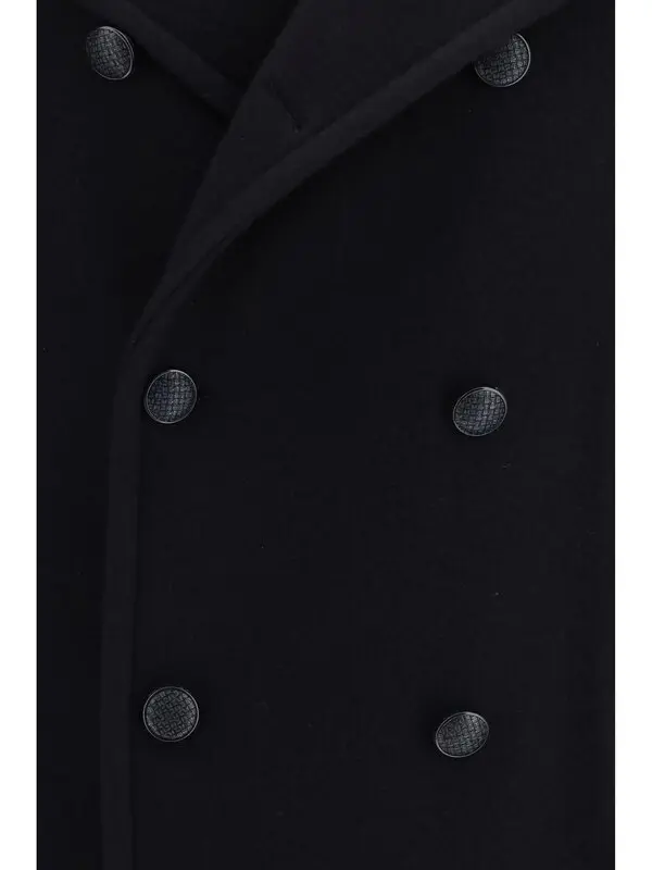 Tagliatore Wool Caban Coat - Blue