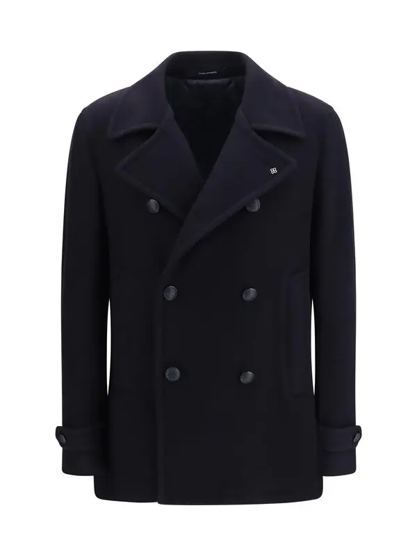 Tagliatore Wool Caban Coat - Blue