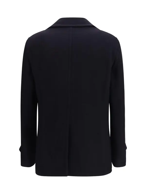 Tagliatore Wool Caban Coat - Blue