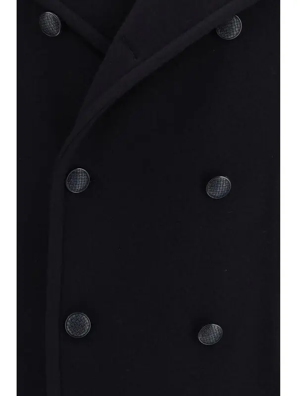 Tagliatore Wool Caban Coat - Blue