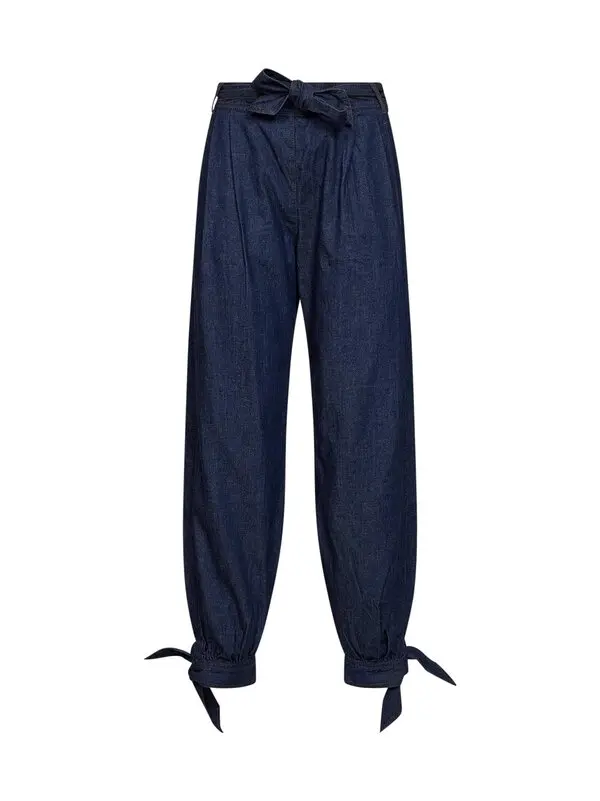Zimmermann Ink Denim Aster Harem Trousers - Multicolor