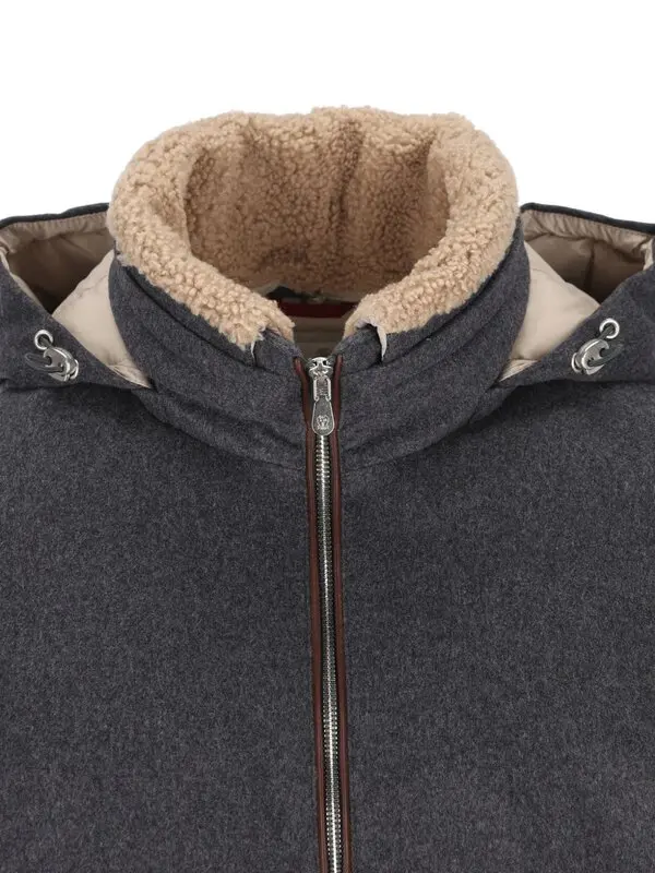 Brunello Cucinelli Wool Down Jacket - Multicolor