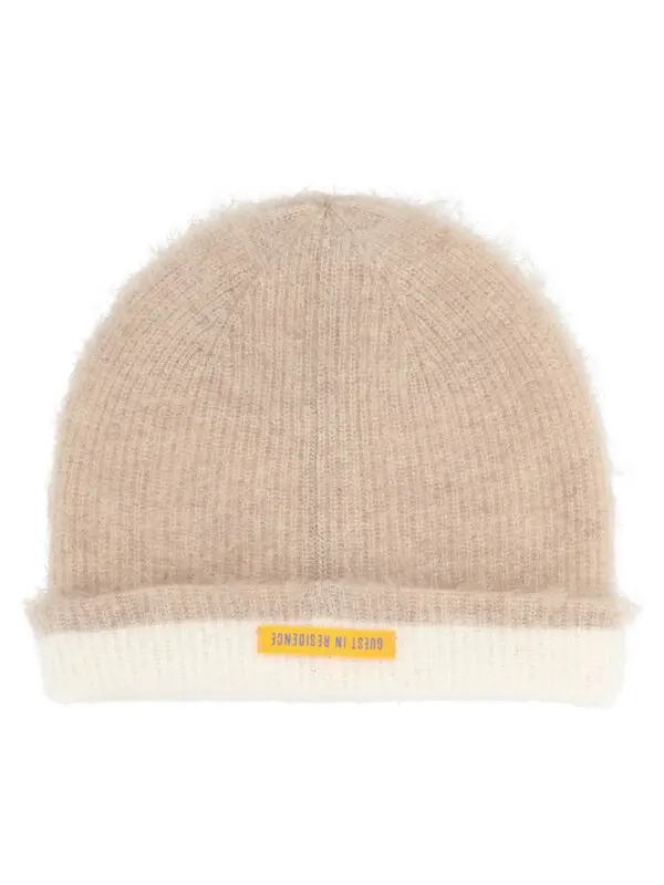Guest In Residence Cashmere Reversible Cap - Cream