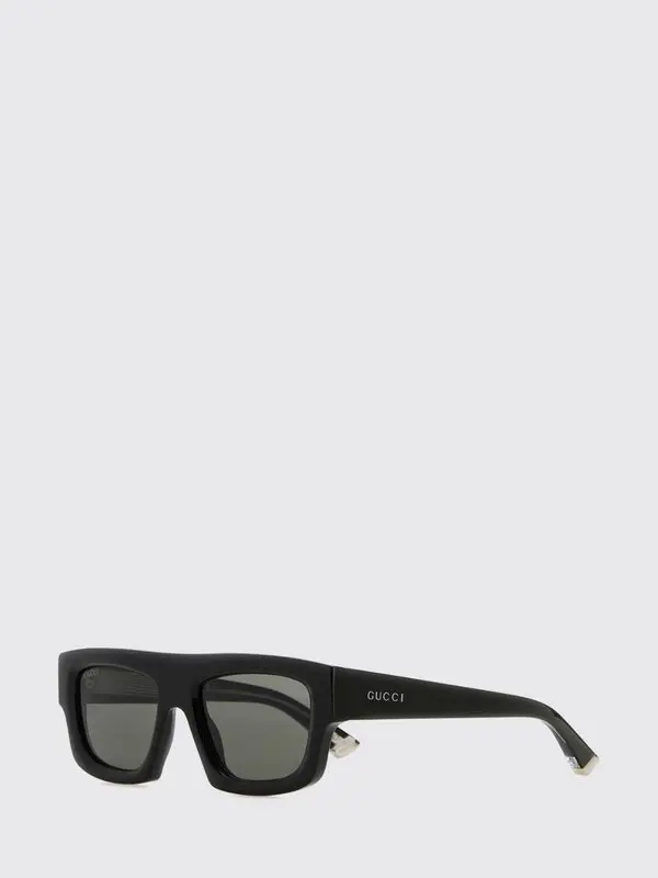 Gucci Aviator Sunglasses In Acetate With Rectangular Frame And Logo