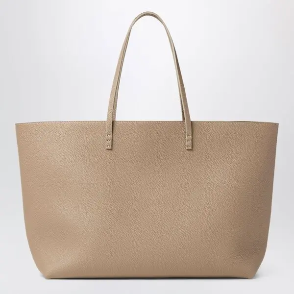 Fendi Rope Cuoio Romano Leather Medium Roll Shopper - Cream