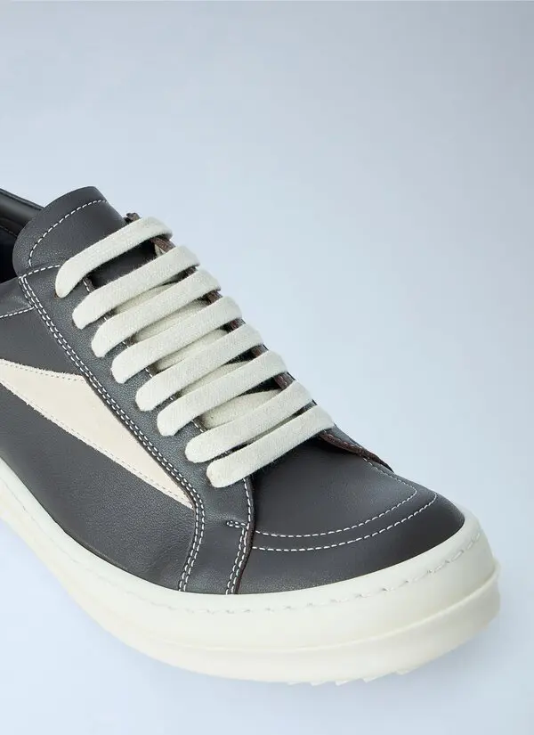 Rick Owens Leather Sneakers - Gray