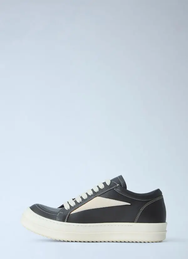Rick Owens Leather Sneakers - Gray