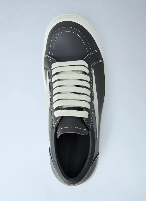 Rick Owens Leather Sneakers - Gray
