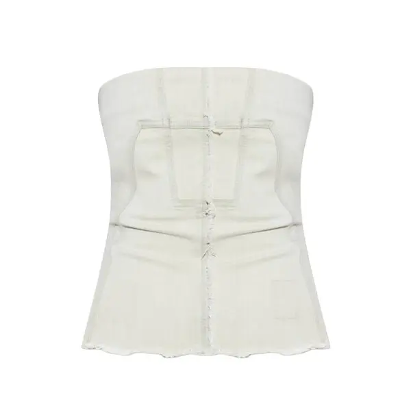 Rick Owens Neutrals Tops Vests & Tank Tops - Cream