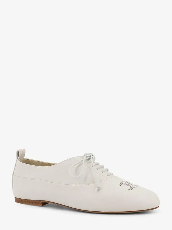 Celine Triomphe Richelieu Leather Lace-up Shoe