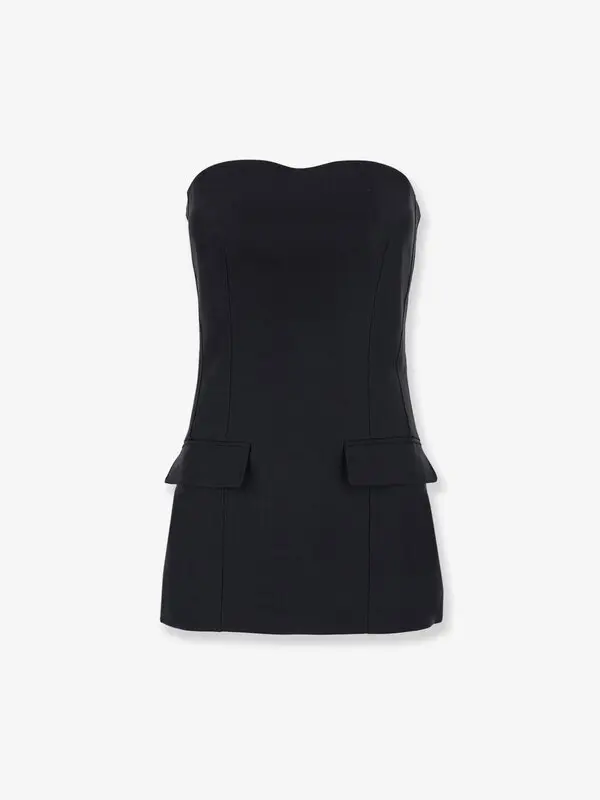 TOTEME Wool And Silk Blend Tank Top - Black