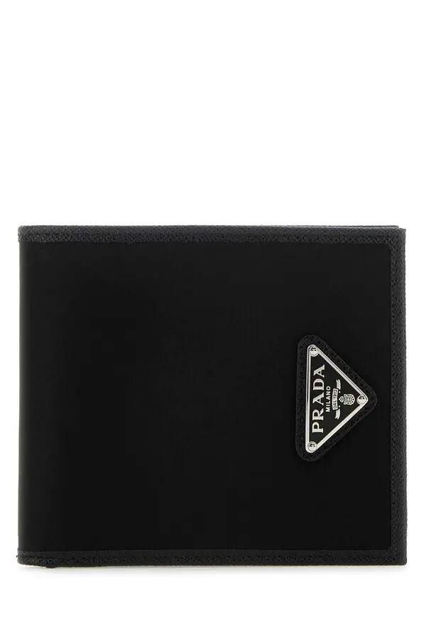 Prada Fabric And Leather Wallet