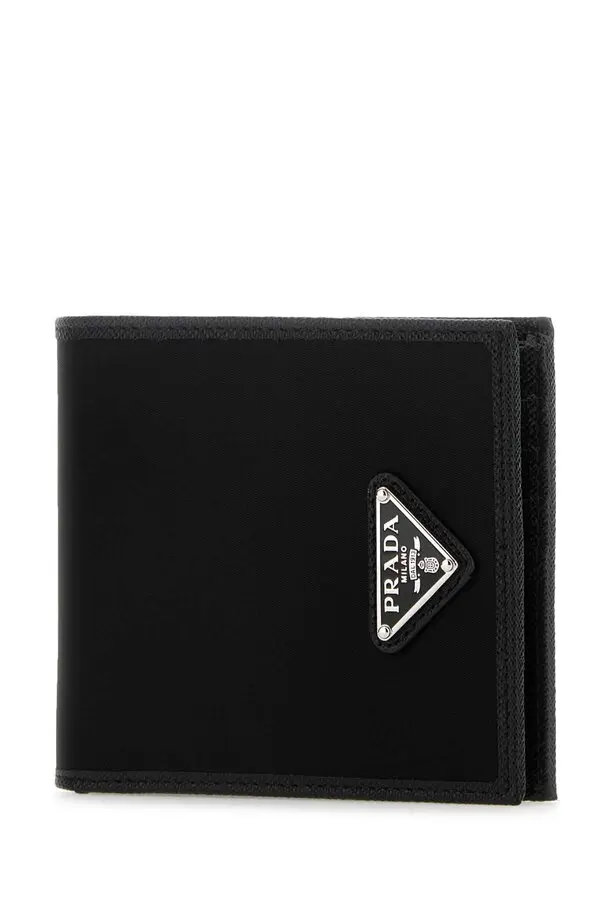 Prada Fabric And Leather Wallet