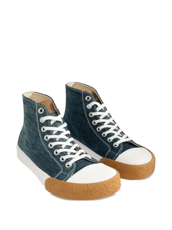 Loewe Bloc Denim Sneakers - Multicolor