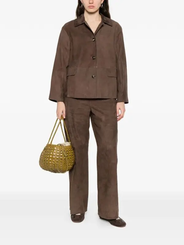Max Mara S` Leather Pants