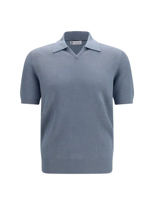 Brunello Cucinelli Cotton Ribbed Polo