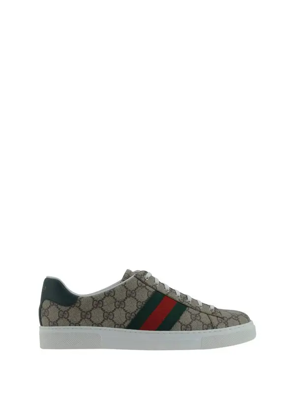 Gucci Gg Supreme Sneakers - Cream