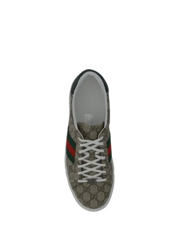 Gucci Gg Supreme Sneakers - Cream