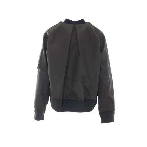Sacai Nylon Twill X Cotton Knit Cardigan