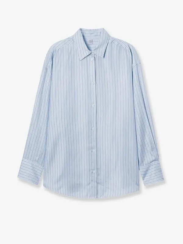 TOTEME Silk Shirt With Striped Pattern - Multicolor