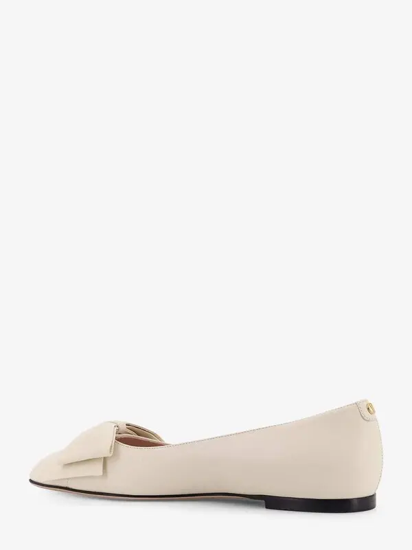Valentino Garavani Leather Bow Ballerinas - Cream