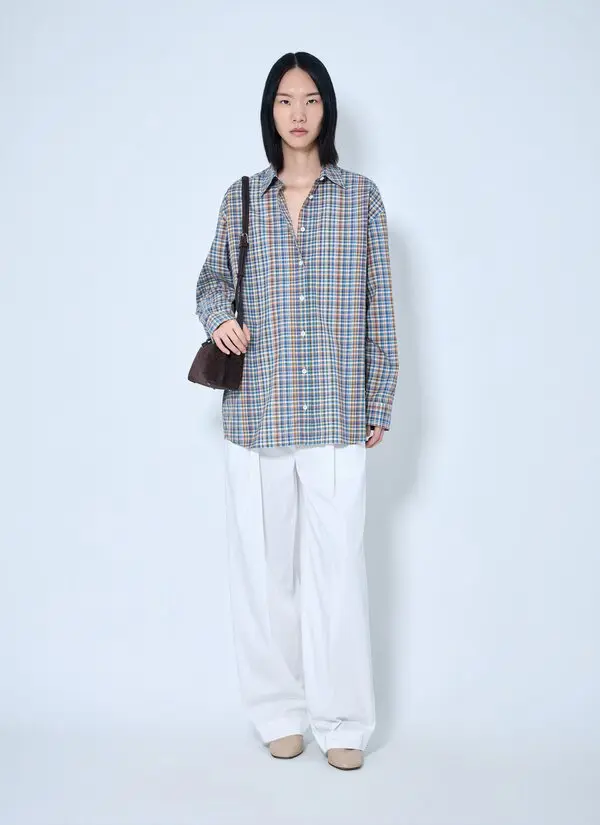 TOTEME Single Pleat Cotton Trousers