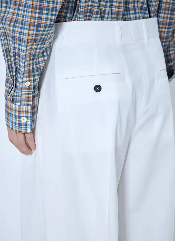TOTEME Single Pleat Cotton Trousers