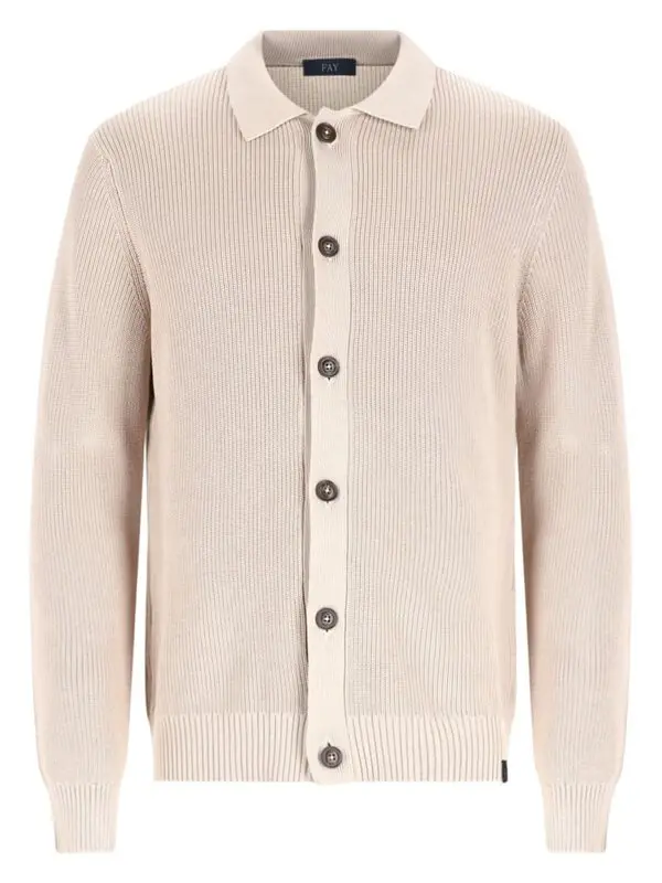 FAY Cardigan In Maglia Di Cotone